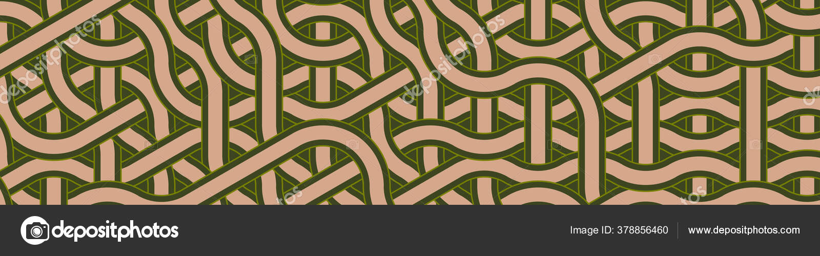 Colorful Tile Seamless Random Interweaving Wavy Lines Pattern ...