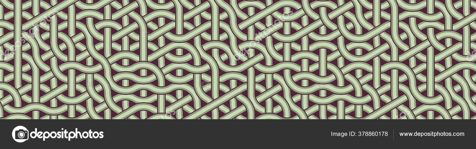 Colorful Tile Seamless Random Interweaving Wavy Lines Pattern ...