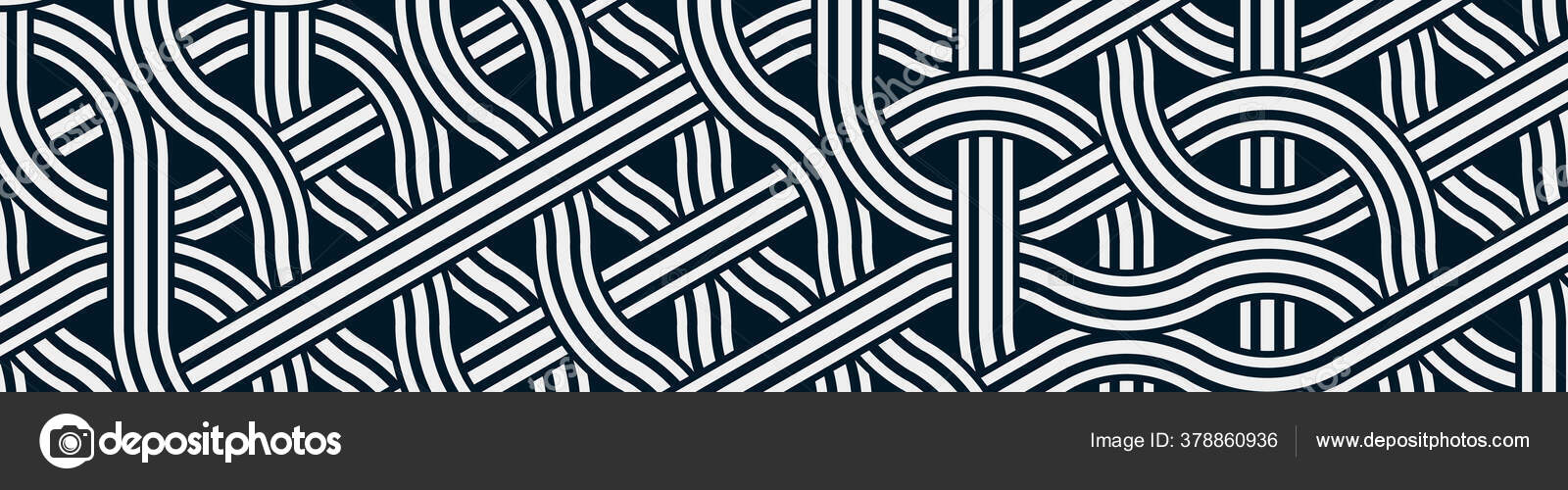 Colorful Tile Seamless Random Interweaving Wavy Lines Pattern ...