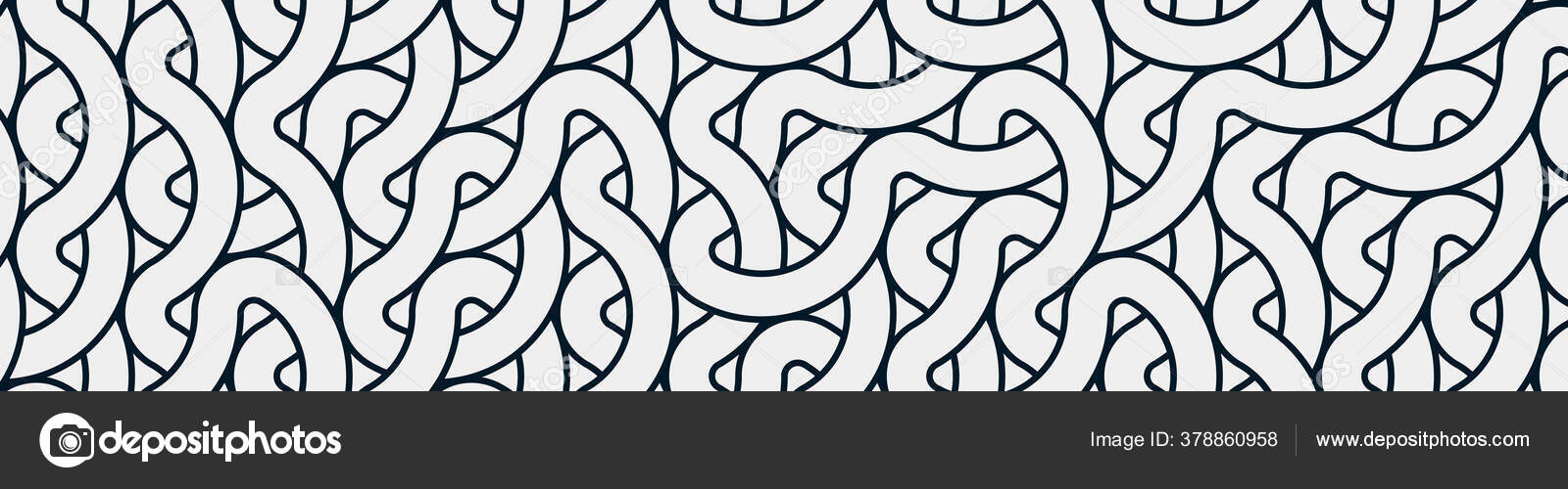 Colorful Tile Seamless Random Interweaving Wavy Lines Pattern ...