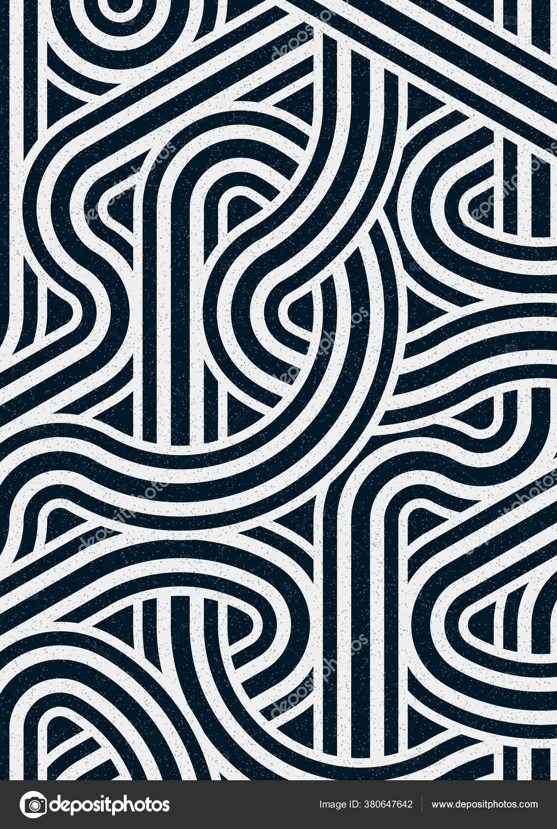 Colorful Tile Seamless Random Interweaving Wavy Lines Pattern ...