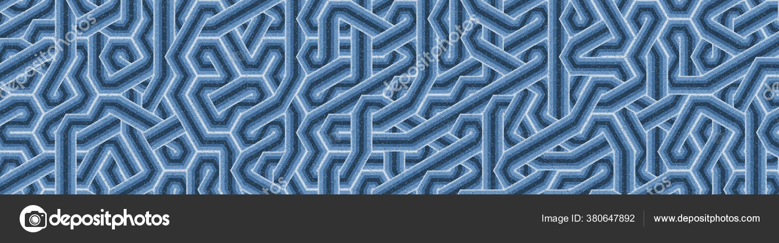 Colorful Tile Seamless Random Interweaving Wavy Lines Pattern ...