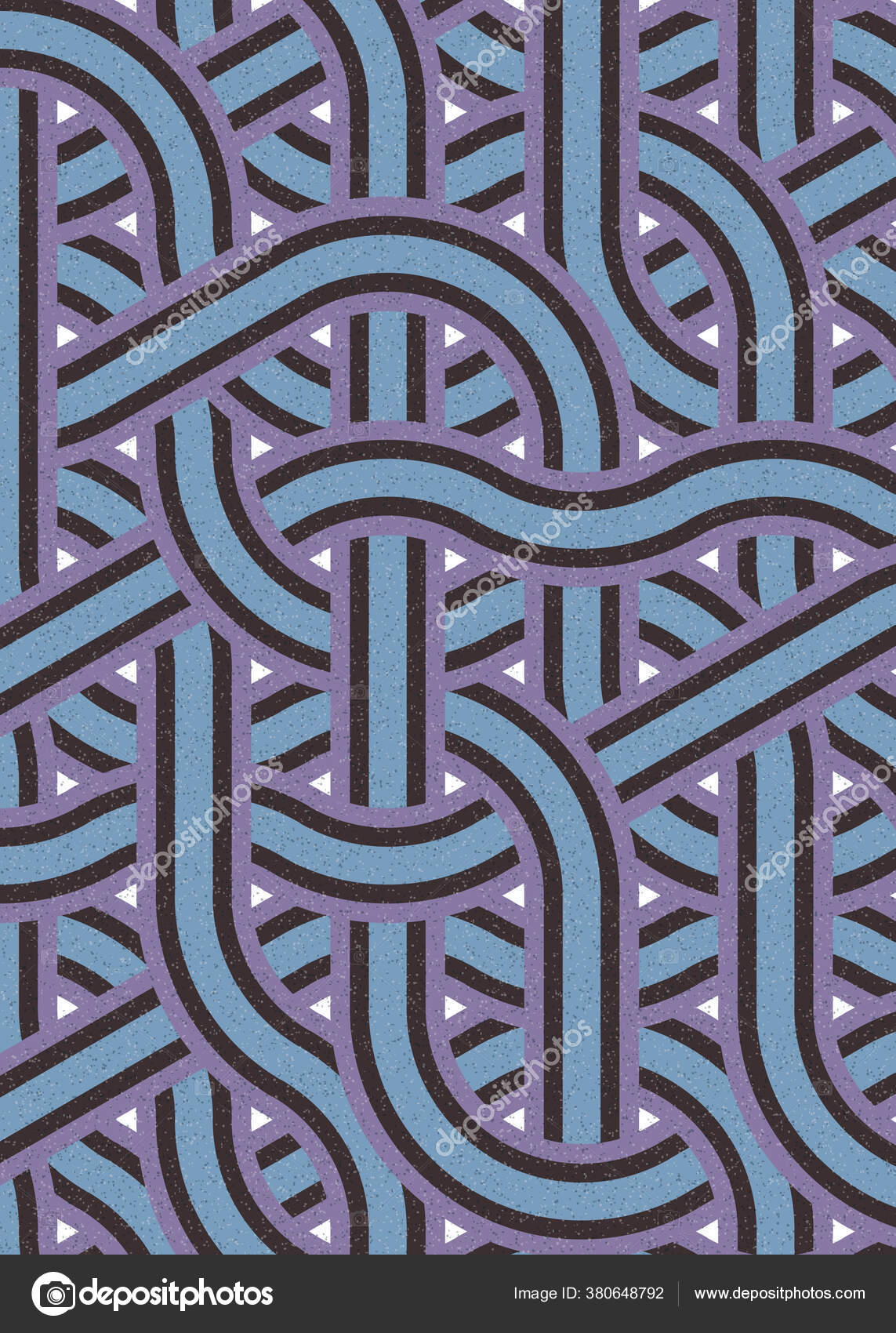 Colorful Tile Seamless Random Interweaving Wavy Lines Pattern ...