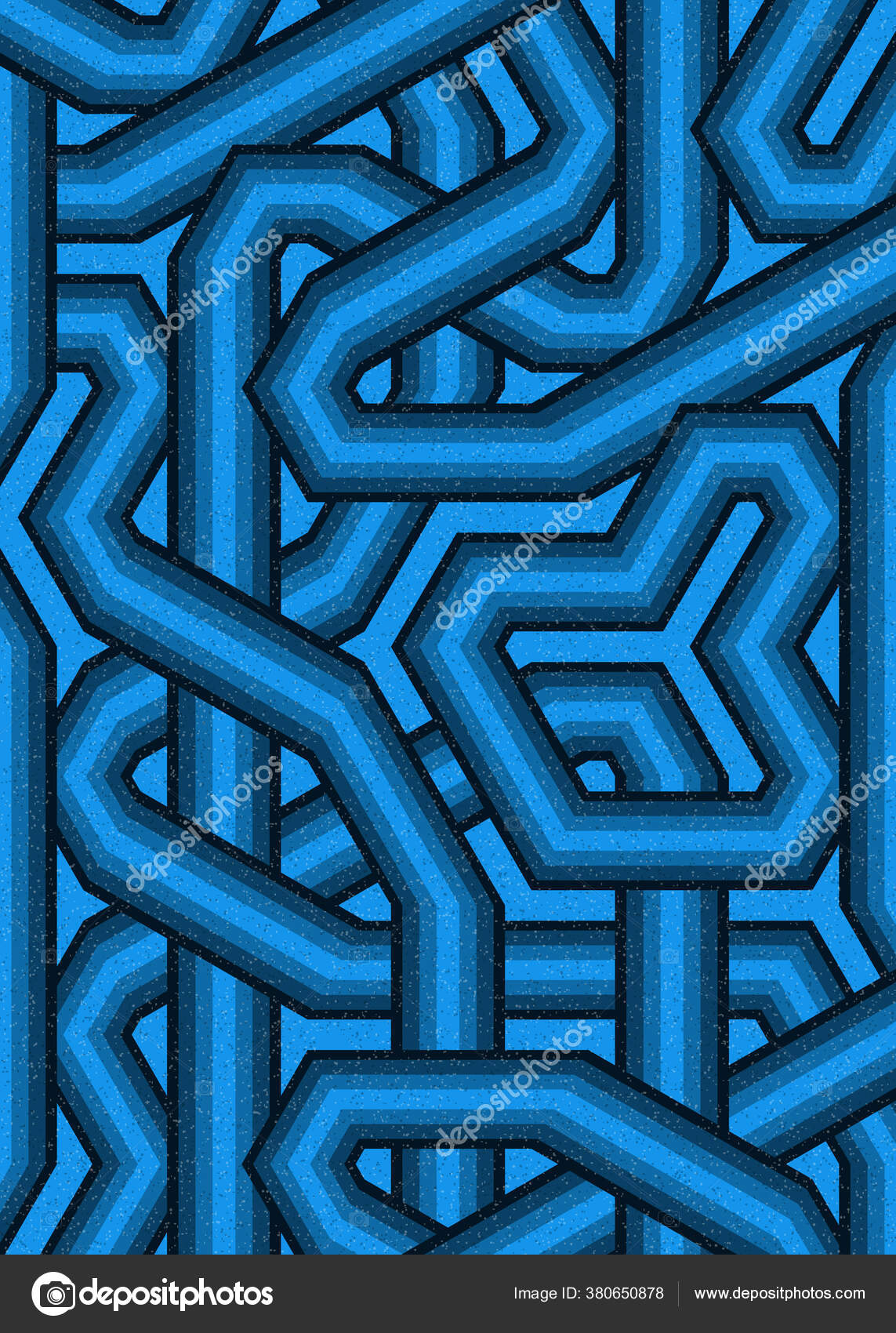 Colorful Tile Seamless Random Interweaving Wavy Lines Pattern ...