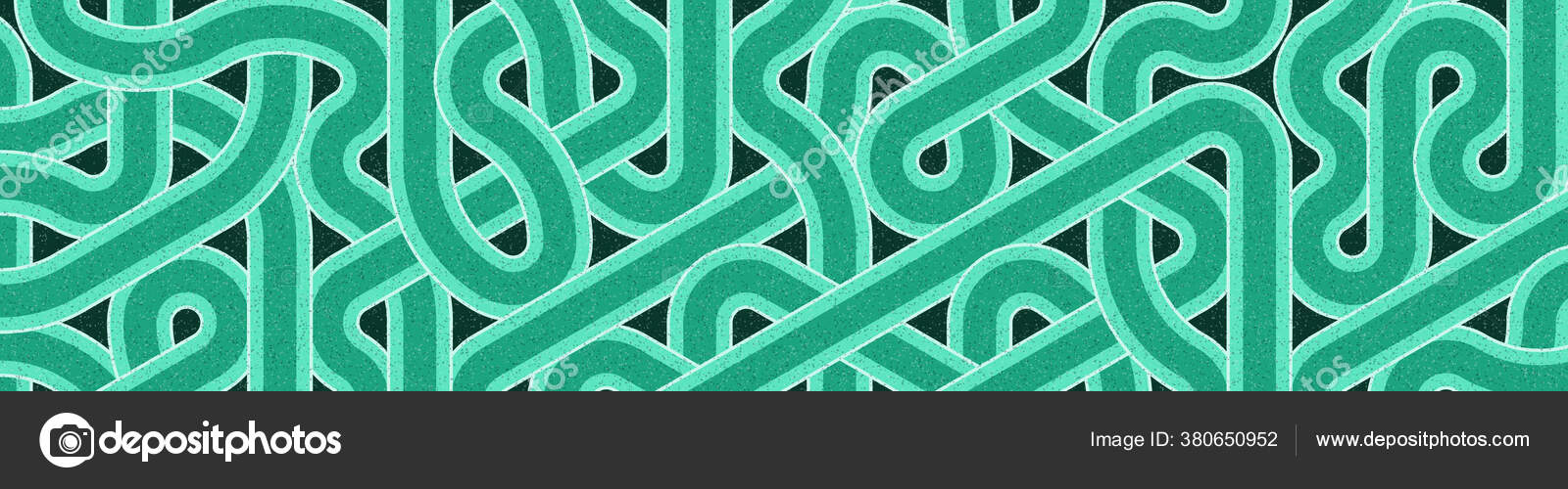 Colorful Tile Seamless Random Interweaving Wavy Lines Pattern ...