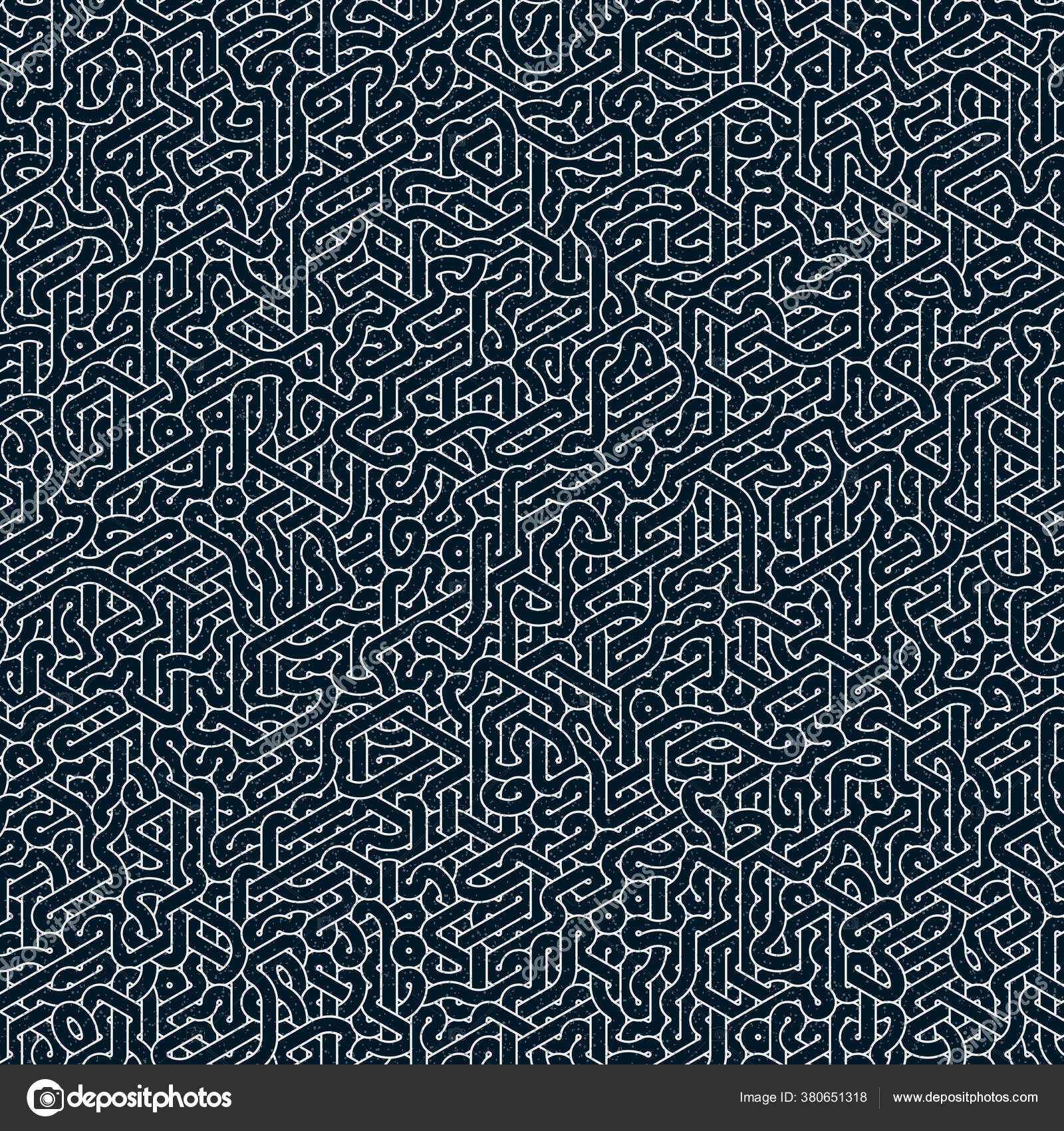 Colorful Tile Seamless Random Interweaving Wavy Lines Pattern ...