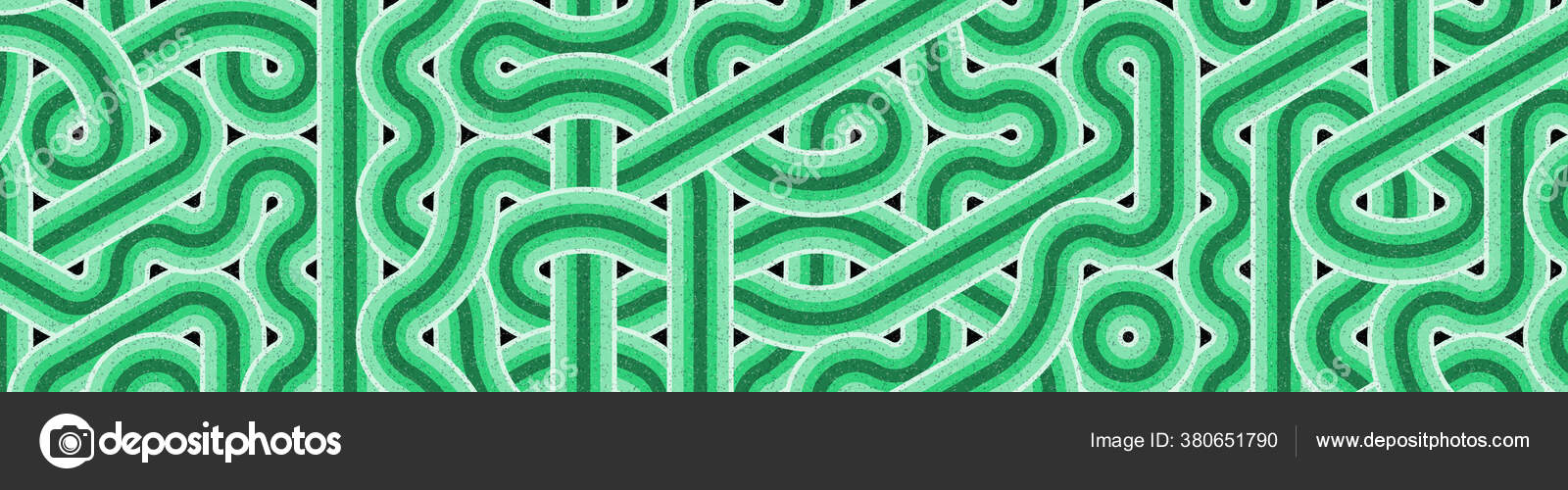 Colorful Tile Seamless Random Interweaving Wavy Lines Pattern ...