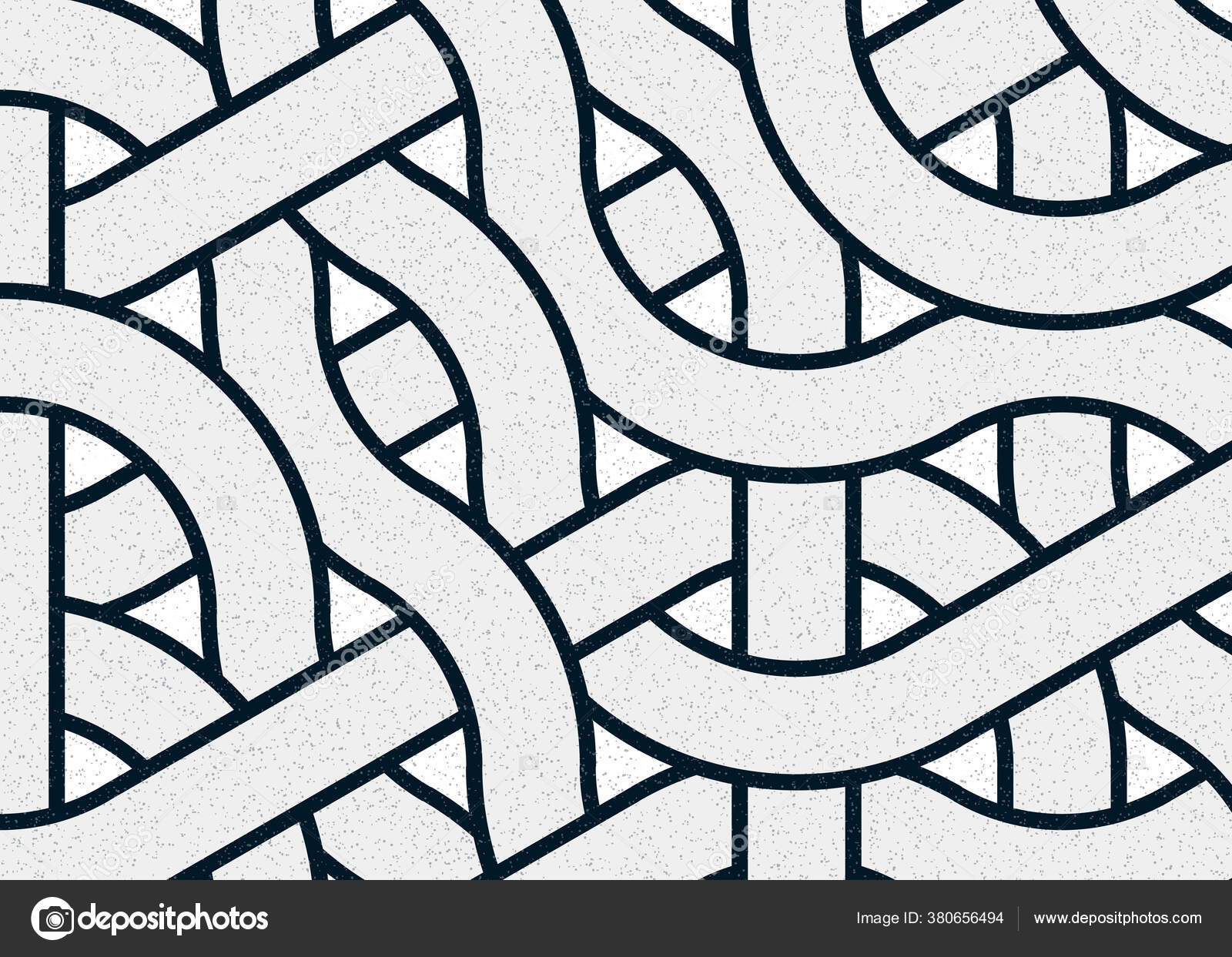 Colorful Tile Seamless Random Interweaving Wavy Lines Pattern ...