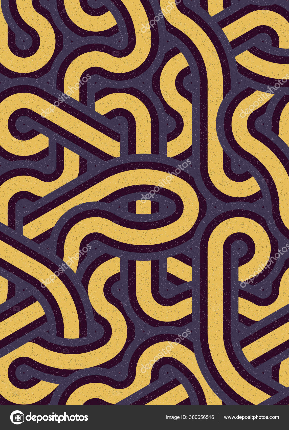 Colorful Tile Seamless Random Interweaving Wavy Lines Pattern ...