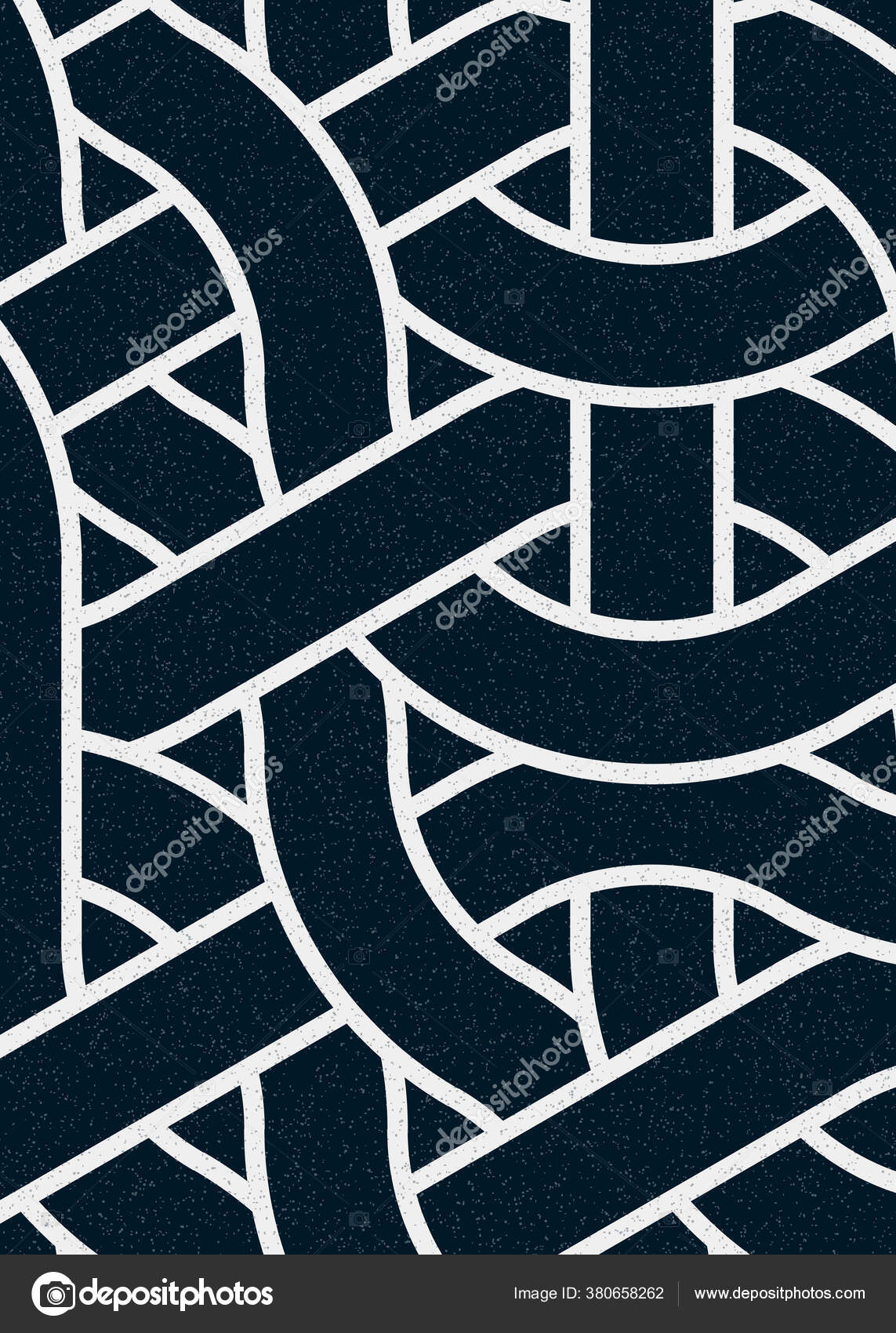 Colorful Tile Seamless Random Interweaving Wavy Lines Pattern ...