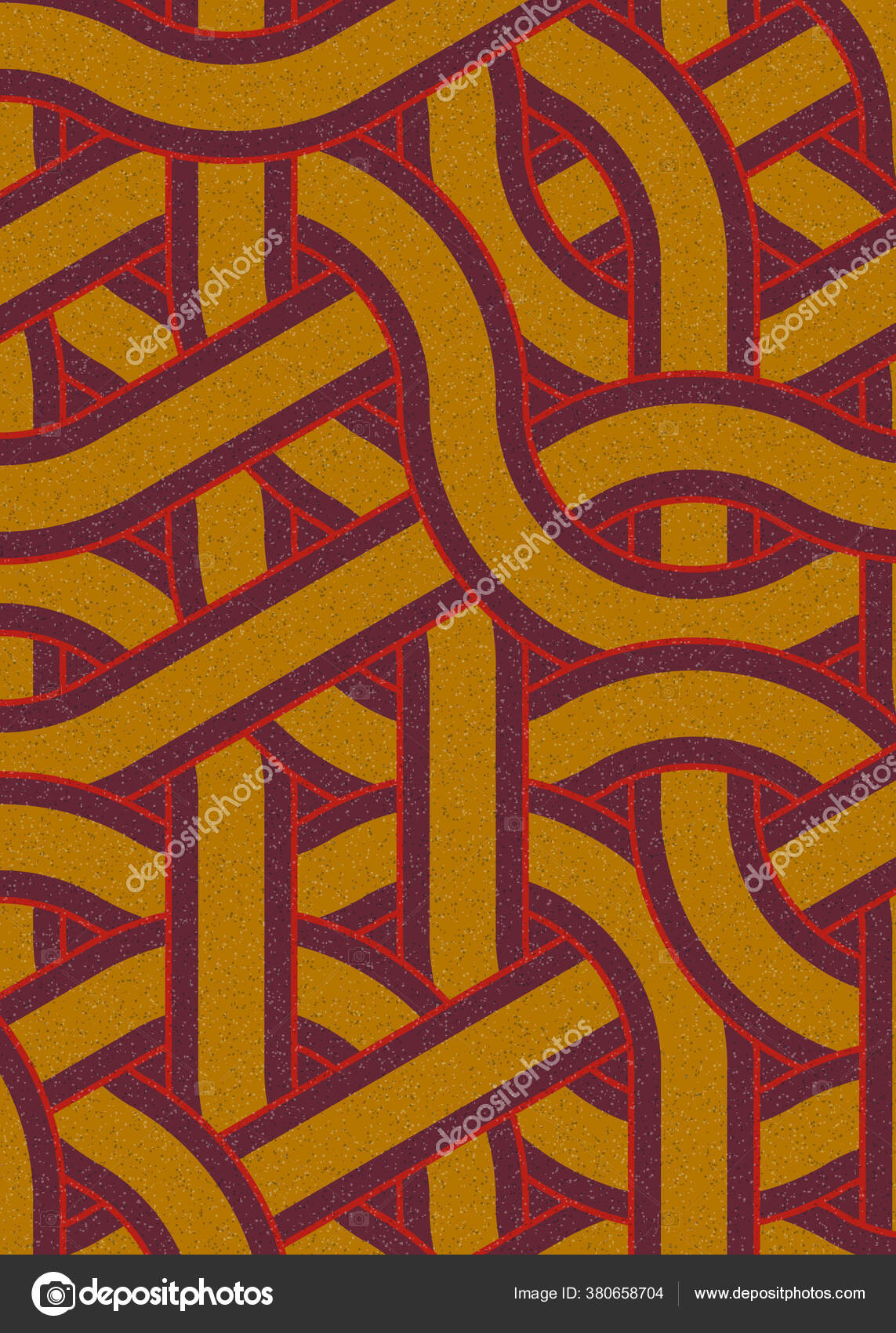 Colorful Tile Seamless Random Interweaving Wavy Lines Pattern ...