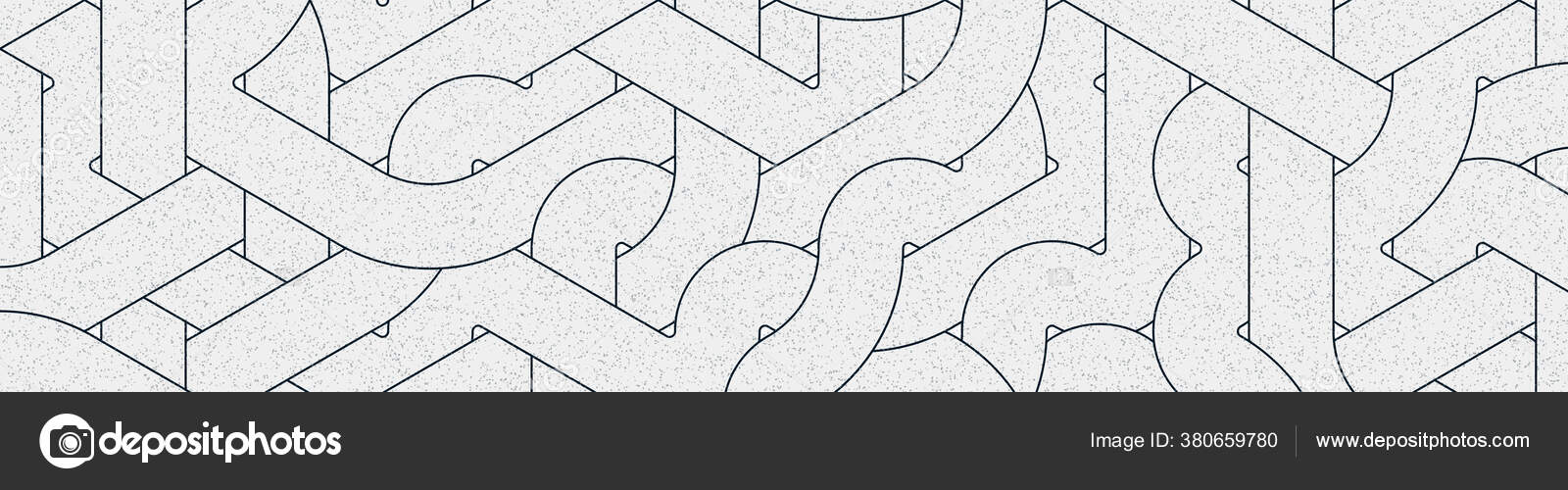 Colorful Tile Seamless Random Interweaving Wavy Lines Pattern ...