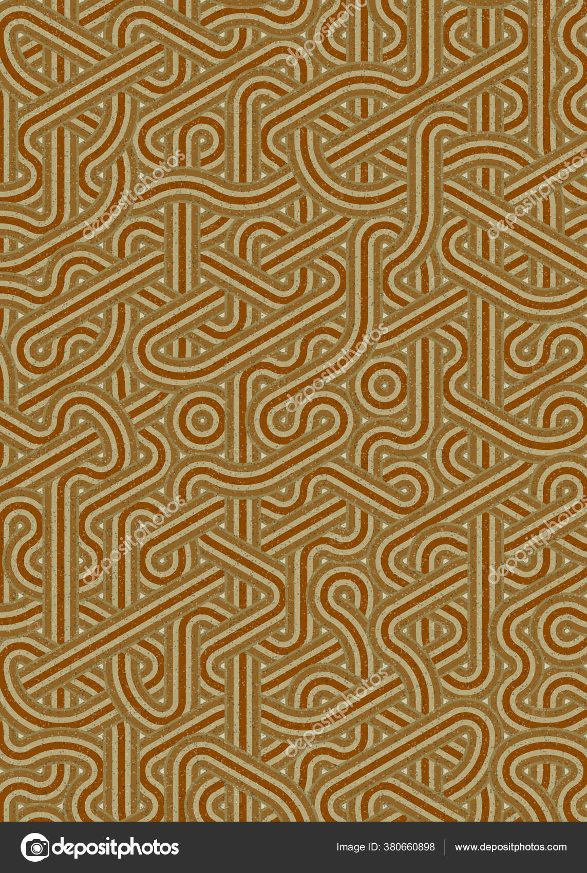 Colorful Tile Seamless Random Interweaving Wavy Lines Pattern ...