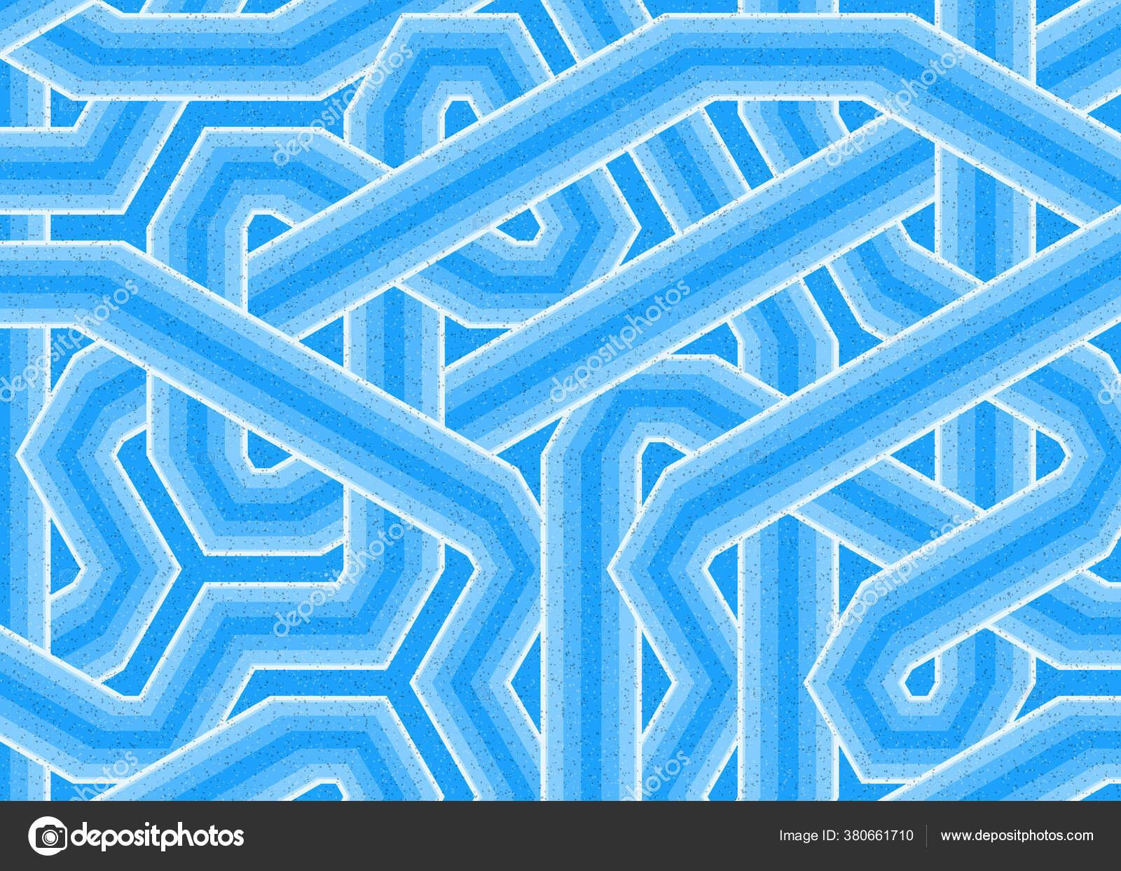 Colorful Tile Seamless Random Interweaving Wavy Lines Pattern ...