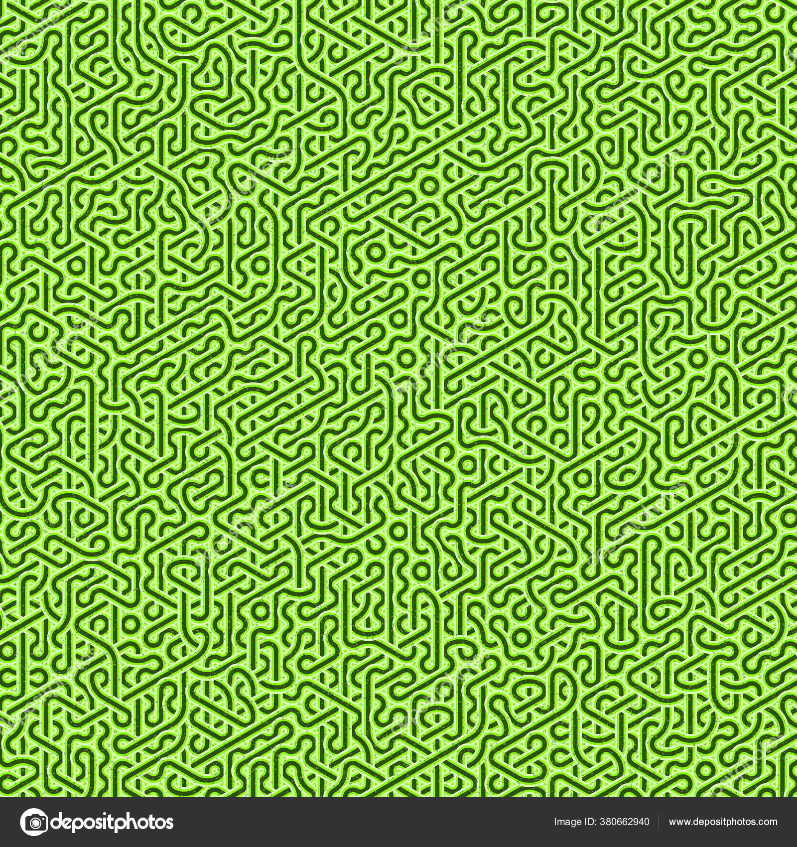 Colorful Tile Seamless Random Interweaving Wavy Lines Pattern ...