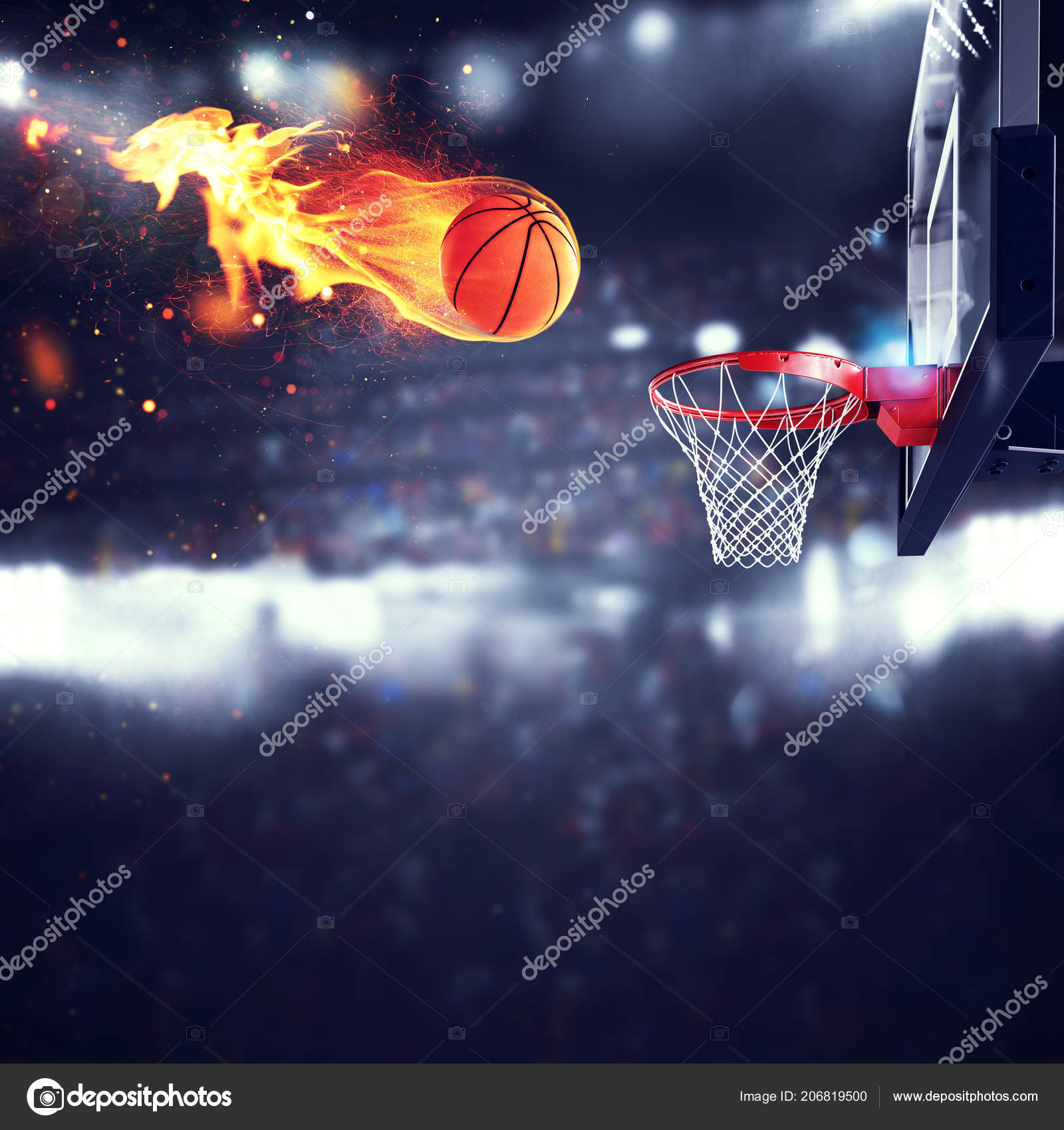 Basketballs On Fire