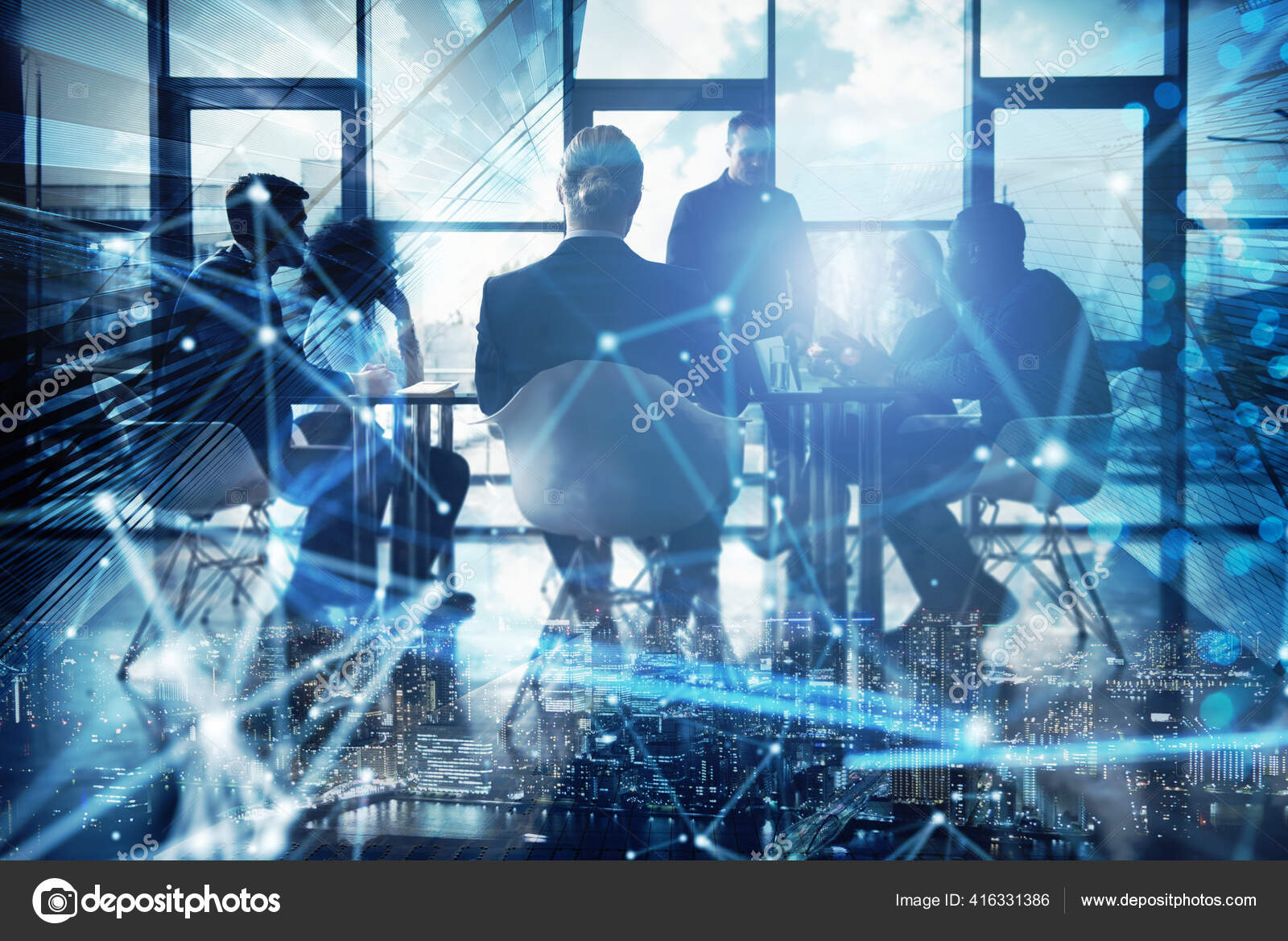 Business Networking Silhouette