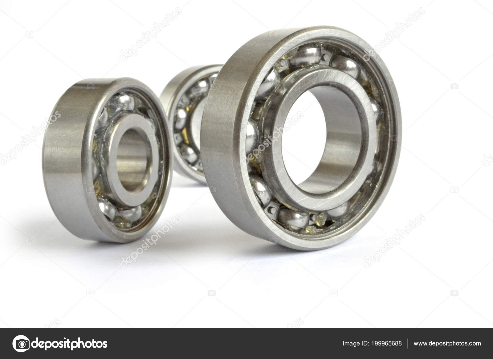 Three Bearings White Background — Stock Photo © archerix #199965688