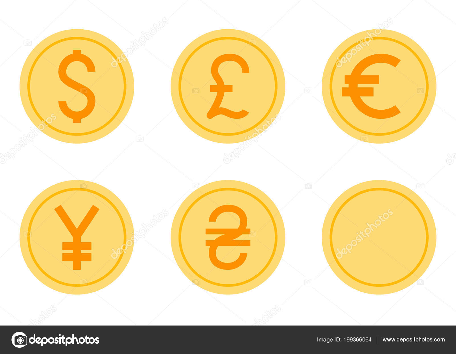 Coins Icons Set. Stock Vector by ©leshkasmok 199366064