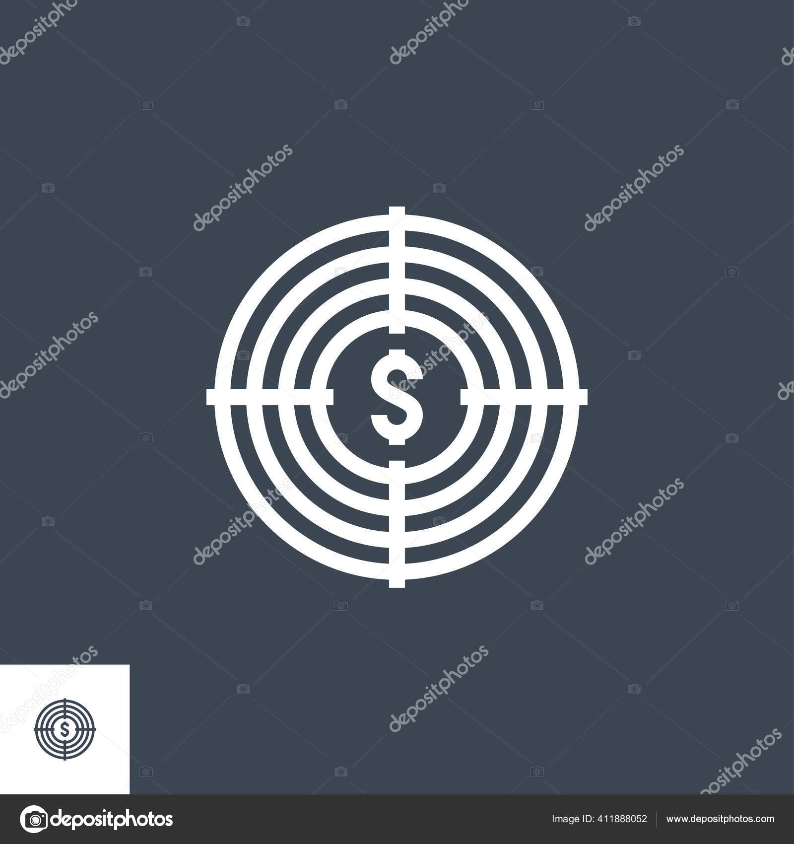 Funds Hunting related vector glyph icon. Stock Vector Image by ...