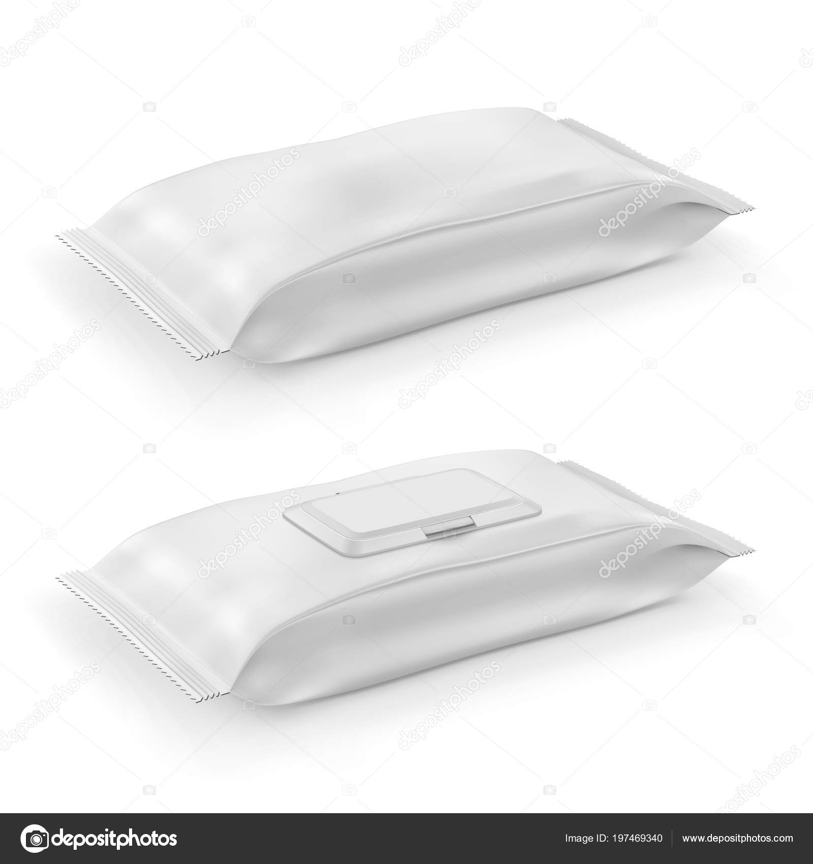 White Wet Wipes Package Flap Stock Vector Image by ©urfingus #197469340