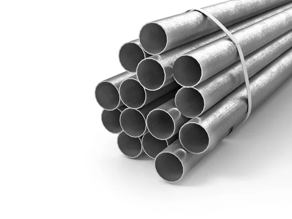 Metal tubes over white background — Stock Photo © blotty #5860995