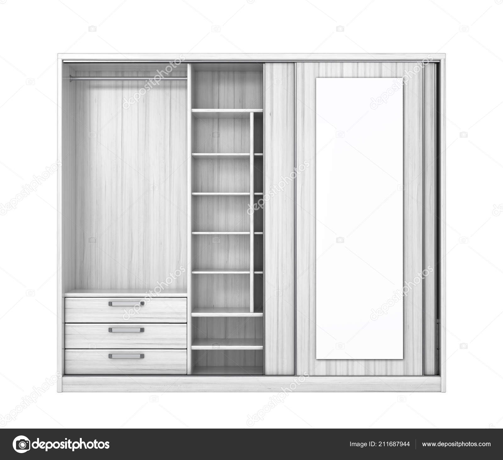 Open Closet Door Drawing