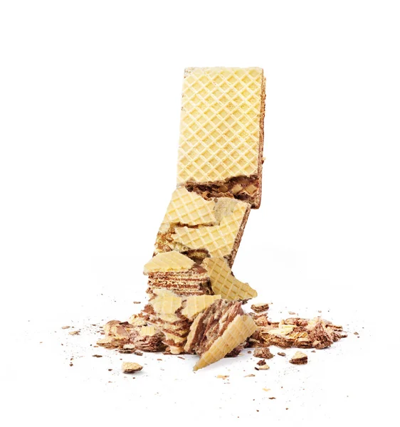 Waffles Broken Half Isolated White Background Stock Photo by ©urfingus ...