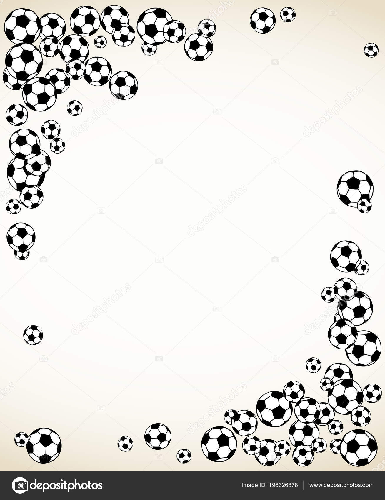 Sports Ball Border Vector