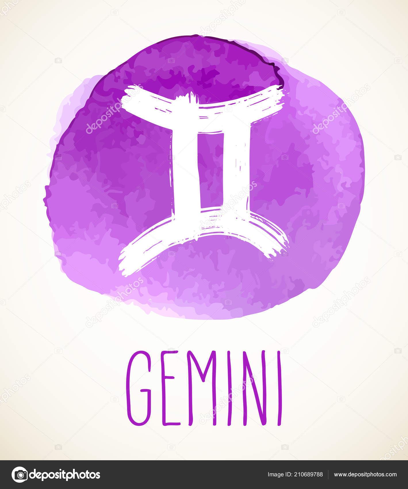 Purple Gemini Sign