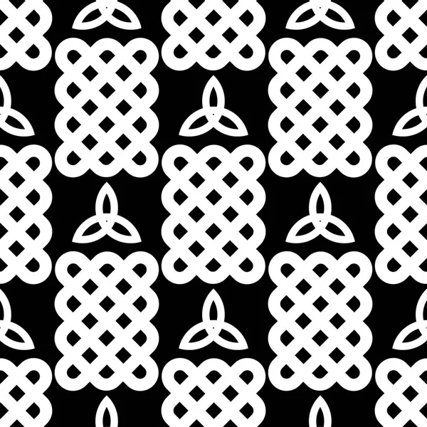 Traditional Celtic Style Braided Knots Triquetra Symbols Seamless ...