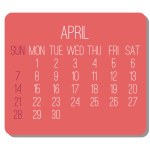 April year 2019 monthly calendar Stock Vector Image by ©de-kay #254153908