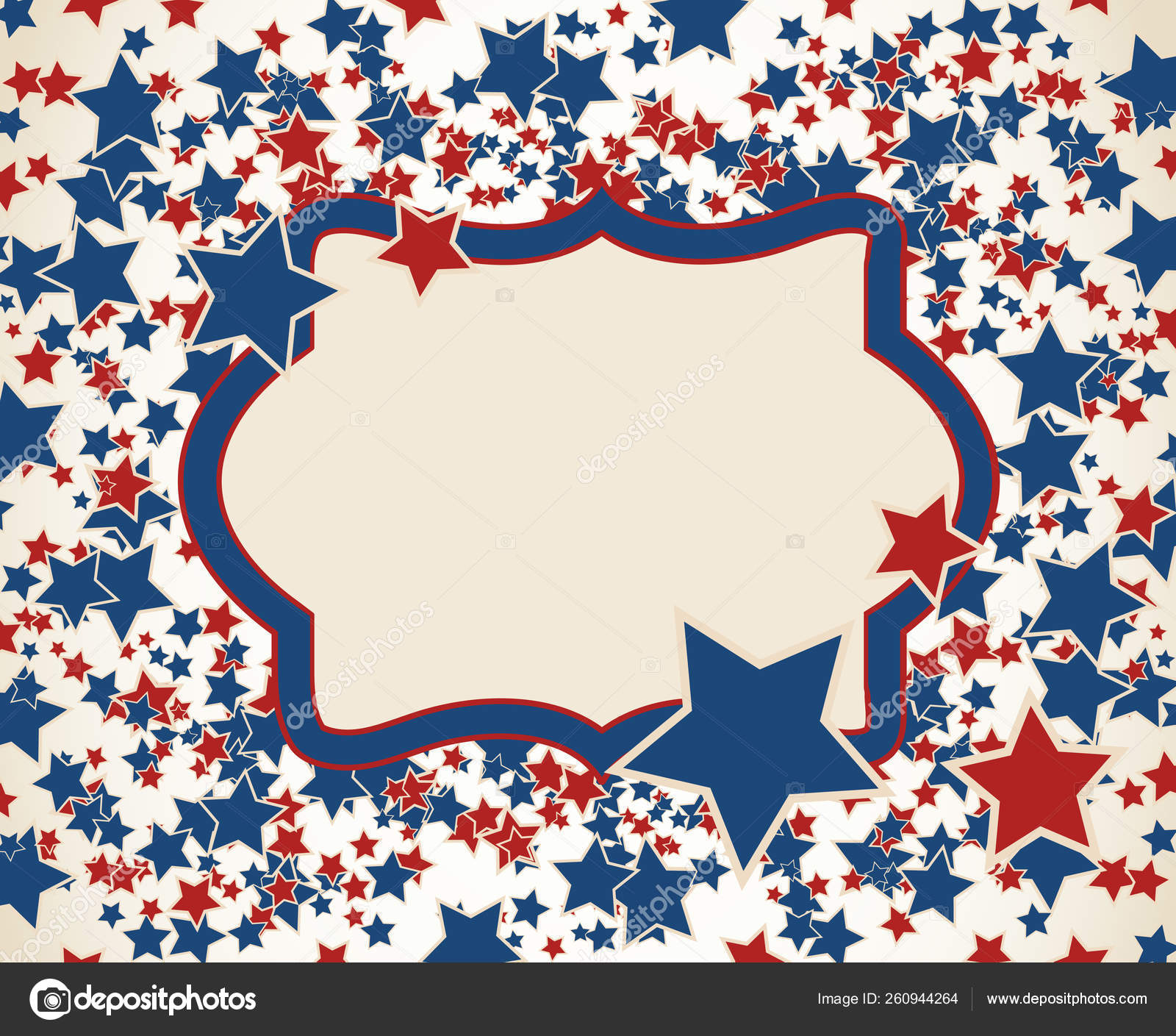 American patriotic background frame Stock Vector by ©de-kay 260944264