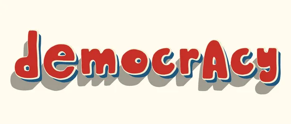 Democracy Word Art