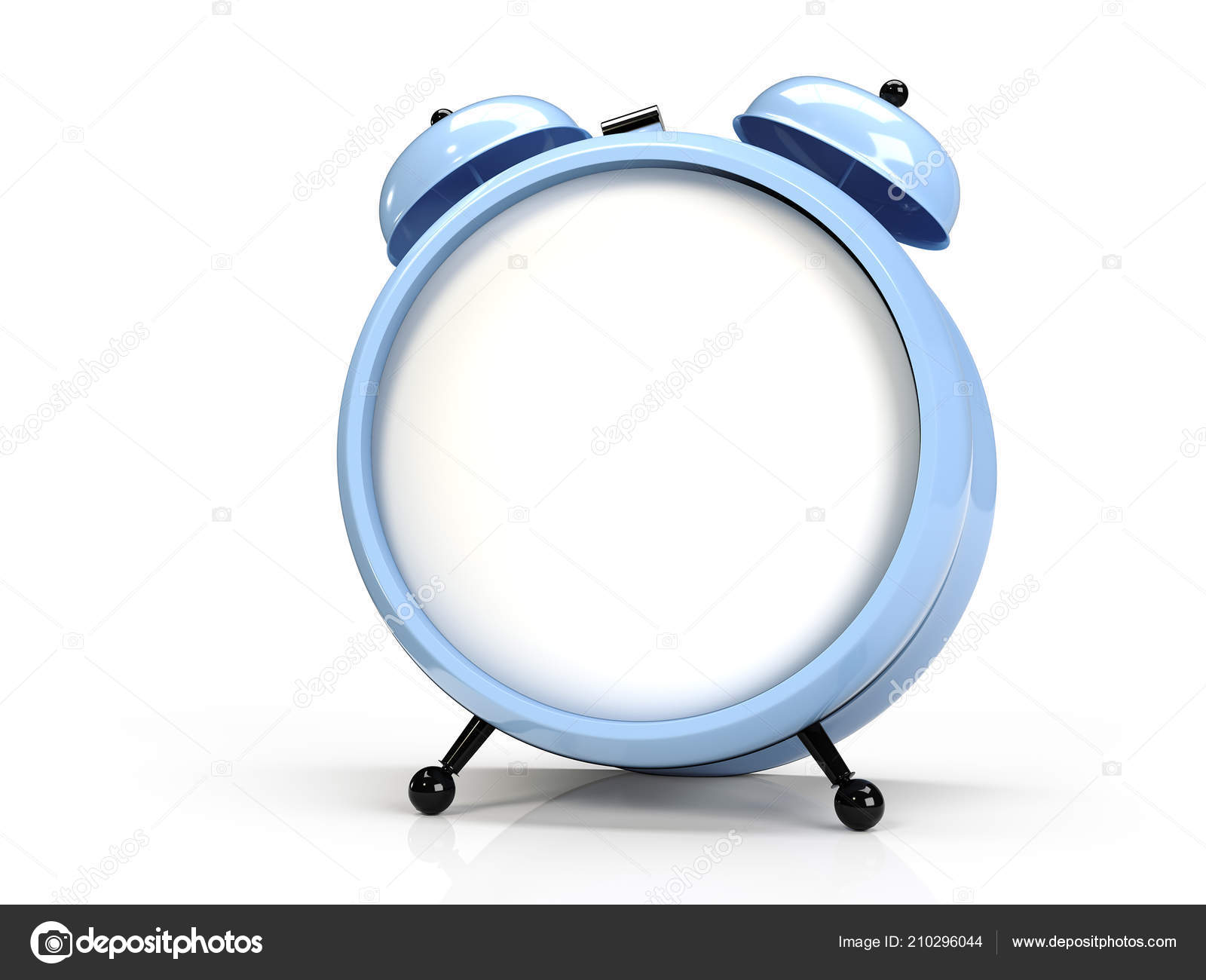 Abstract Alarm Clock Isolated White Background Rendering — Stock Photo © Nobilior #210296044