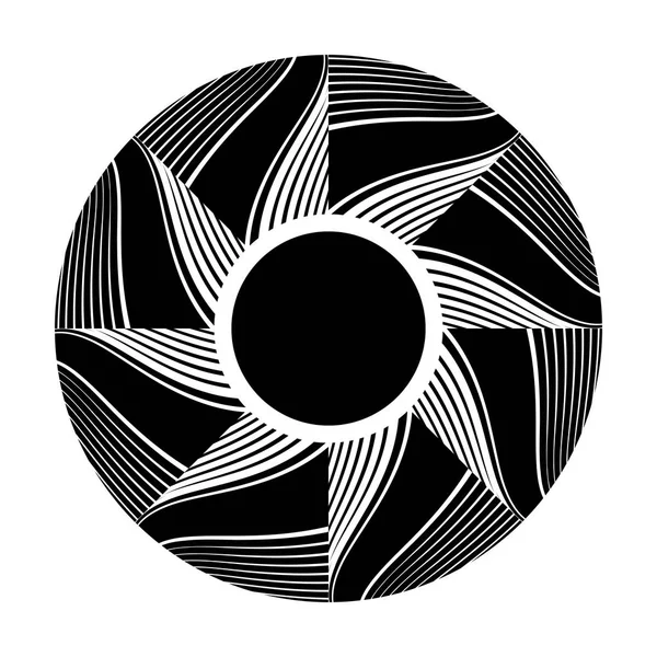 Elemento Diseño Art Girando Movimiento Rotación Patrón Líneas Rayadas ...