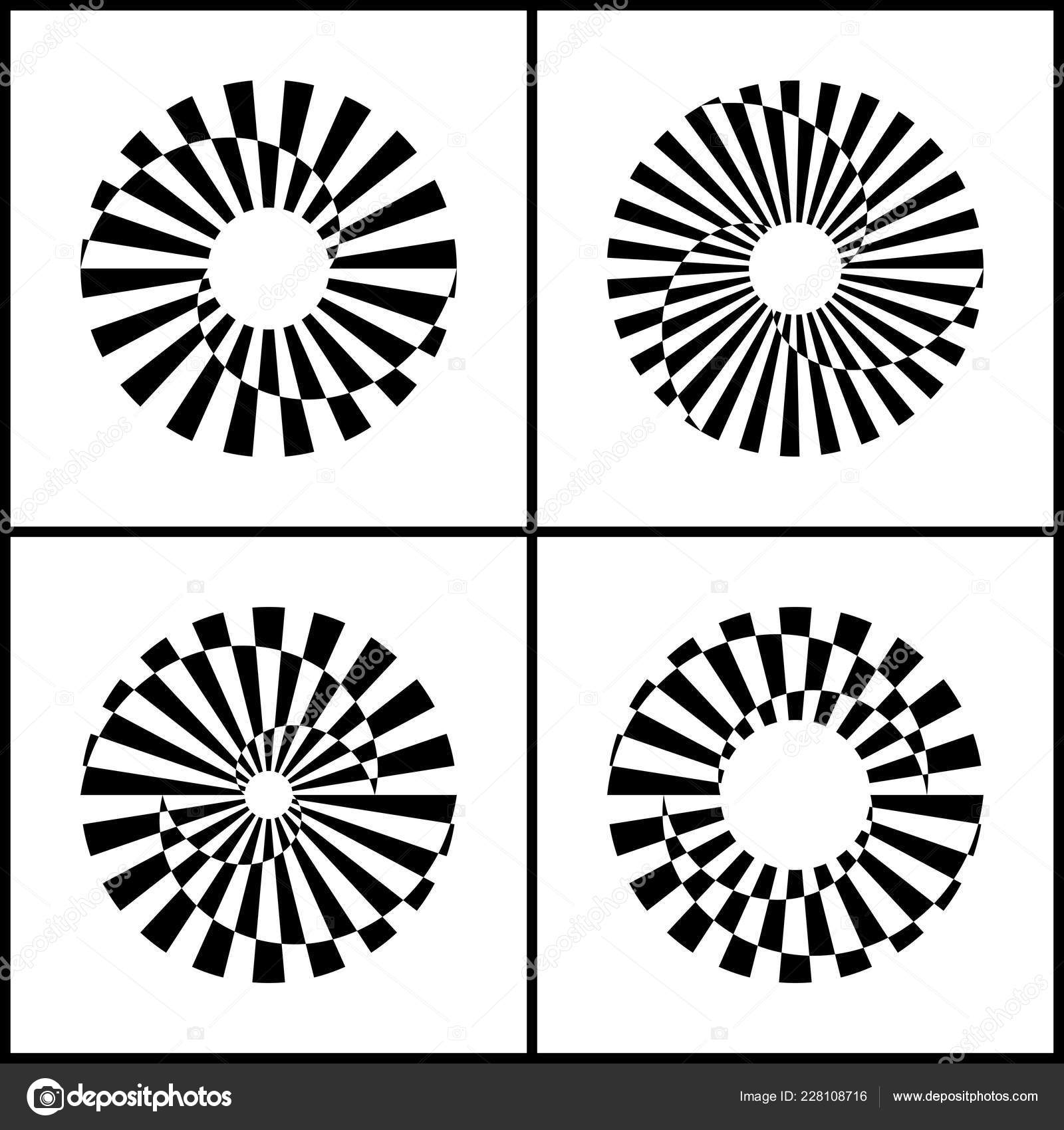 Design Elements Set Abstract Rotation Circle Icons Vector Art Stock ...