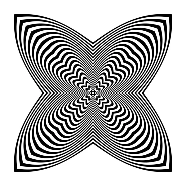 Art Design Element Twisting Rotation Movement Abstract Black White