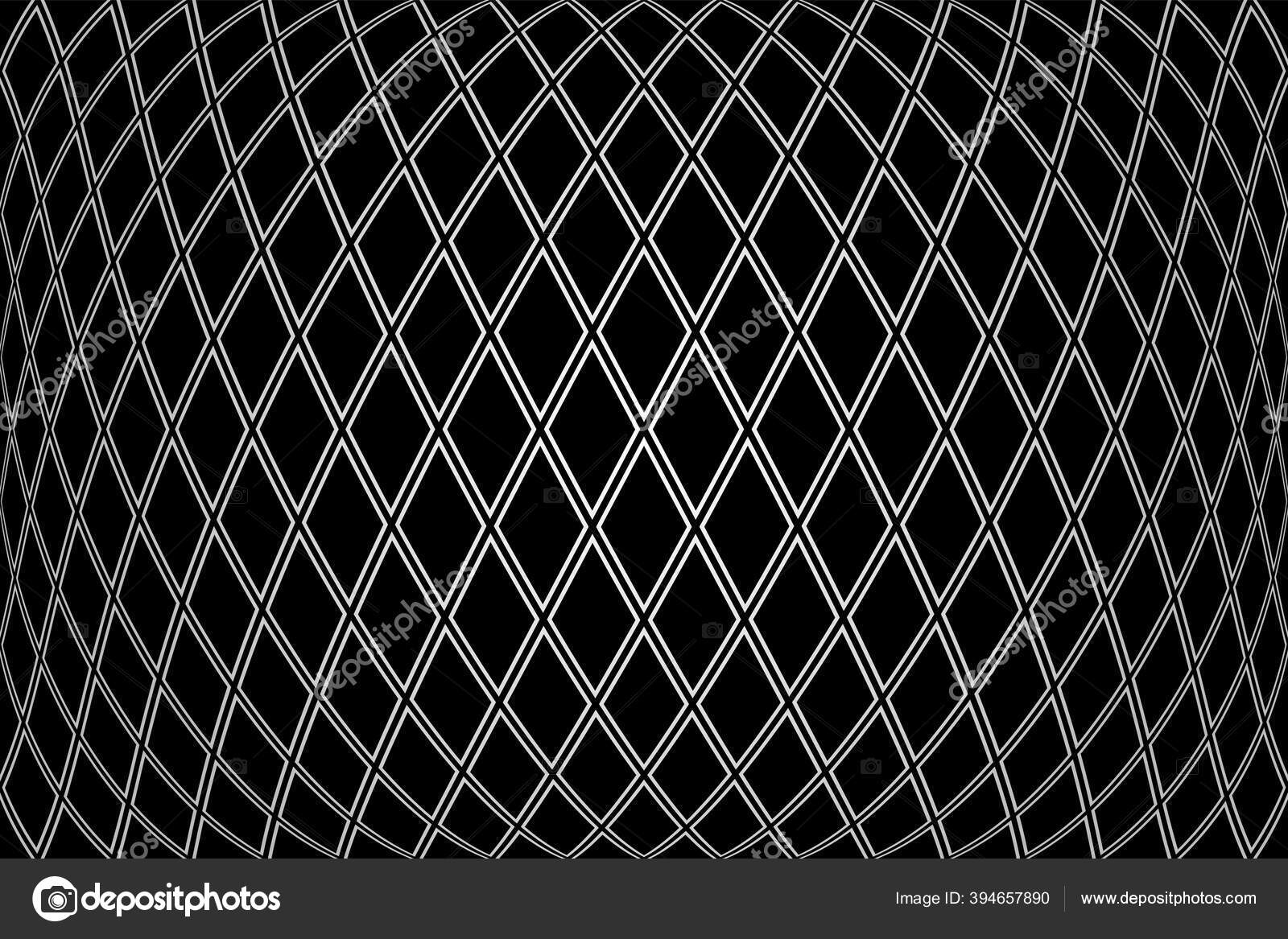 Diamonds Pattern Black Background Convex Geometric Texture Vector Art ...