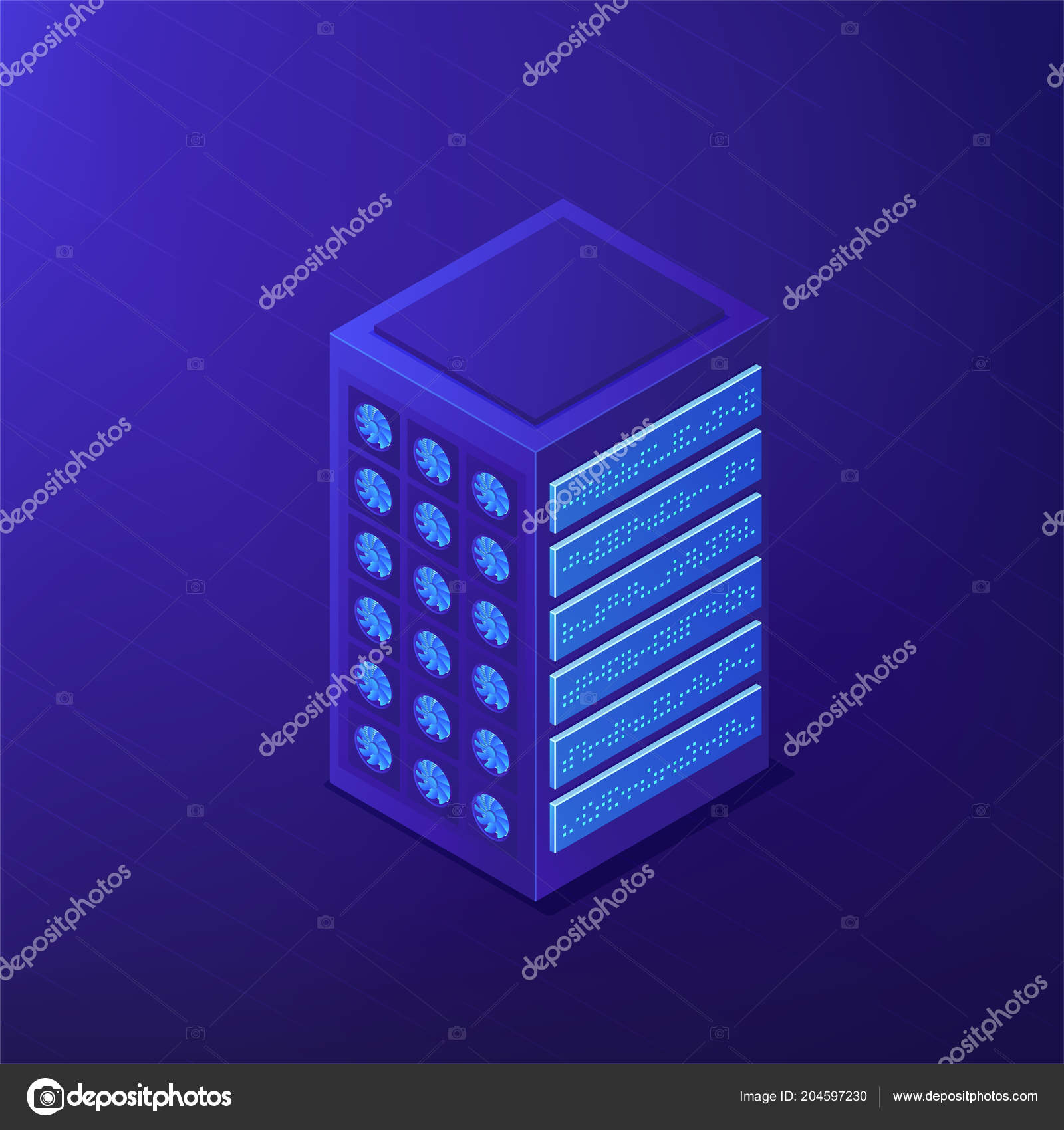 Isometric proxy server and IP concept. Stock Vector by ...