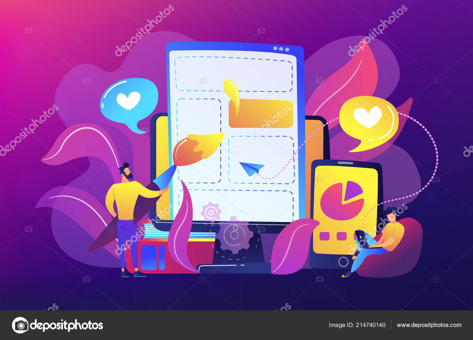 Front end development it concept vector illustration Stock Vector Image ...