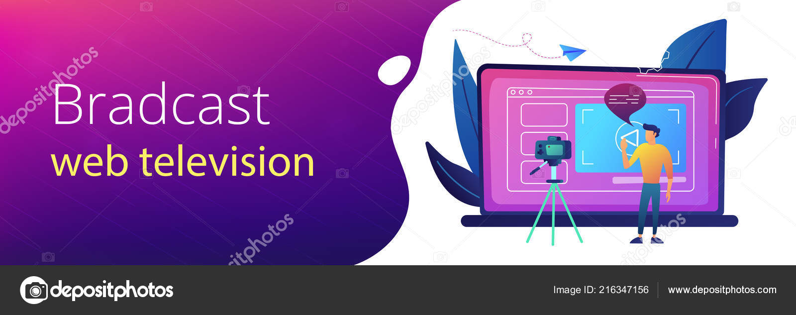 Vlog header or footer banner. Stock Vector Image by ©VisualGeneration ...