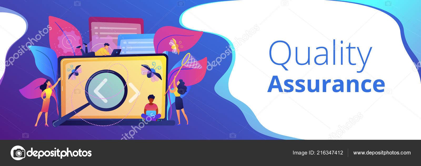 Software testing it header or footer banner Stock Vector Image by ...