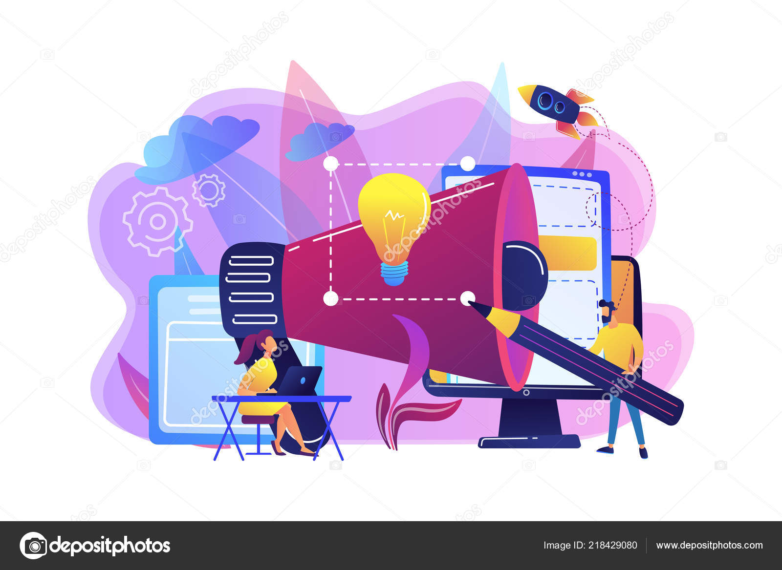 Brand identity concept vector illustration. Stock Vector Image by ...
