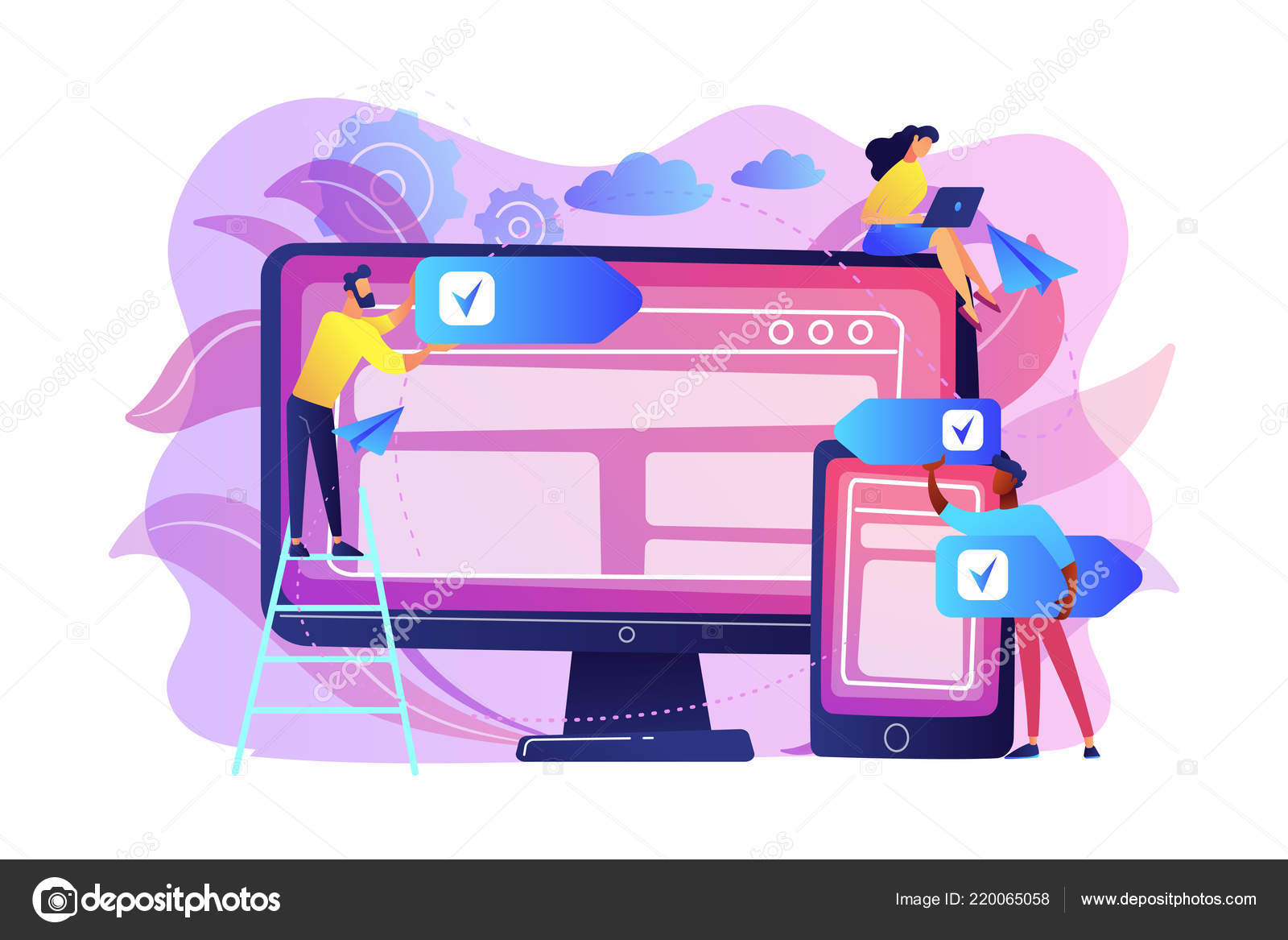 Cross-platform software concept vector illustration. Stock Vector by ...