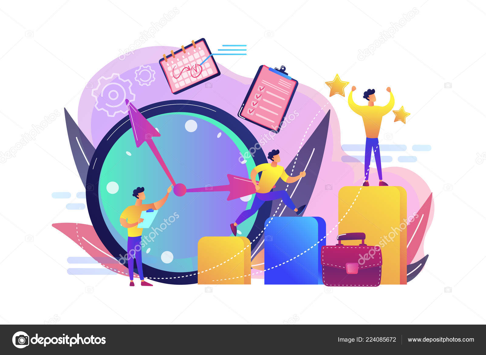 Self management concept vector illustration. Stock Vector by ...
