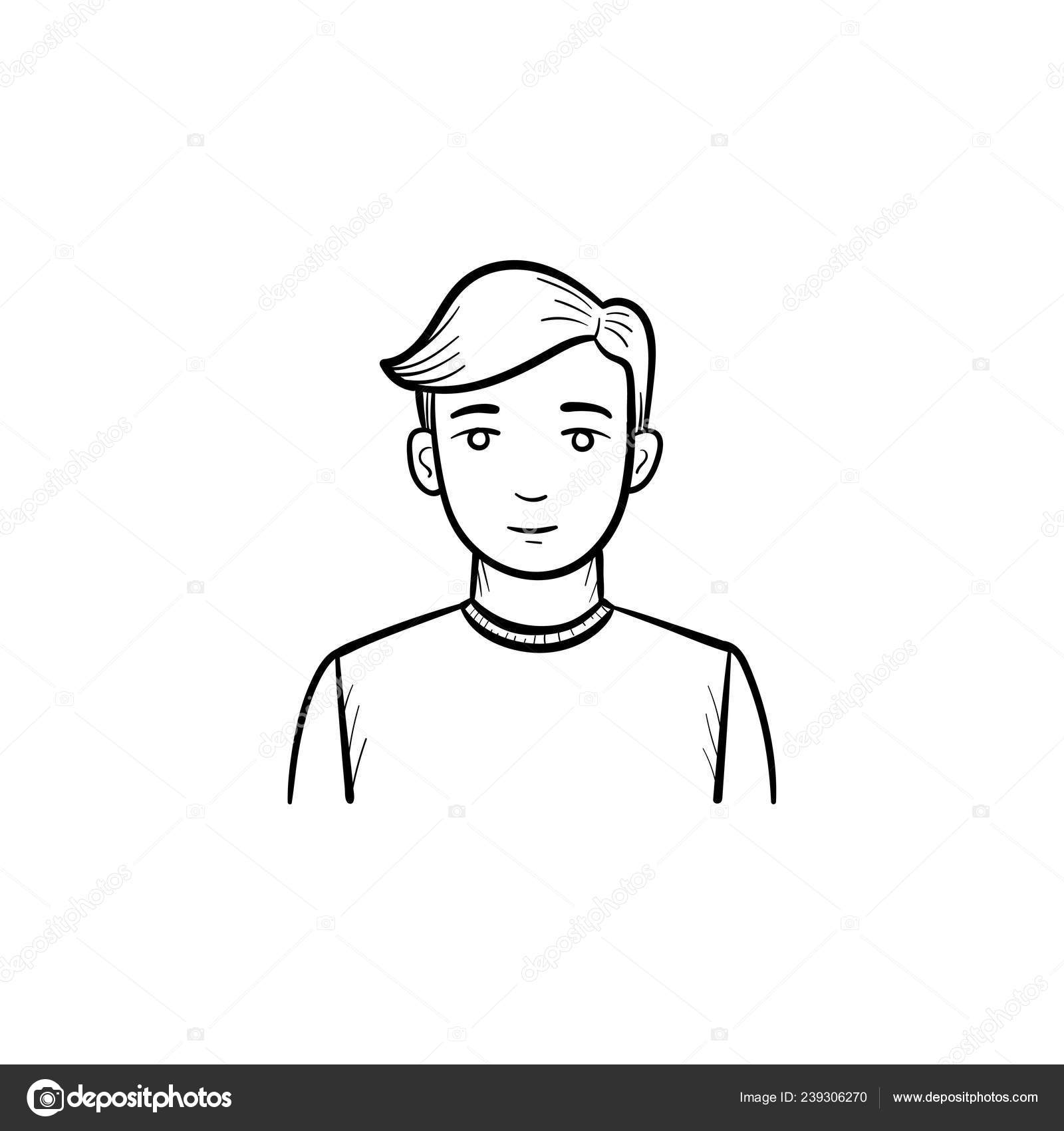 Man hand drawn sketch icon. Stock Vector by ©VisualGeneration 239306270