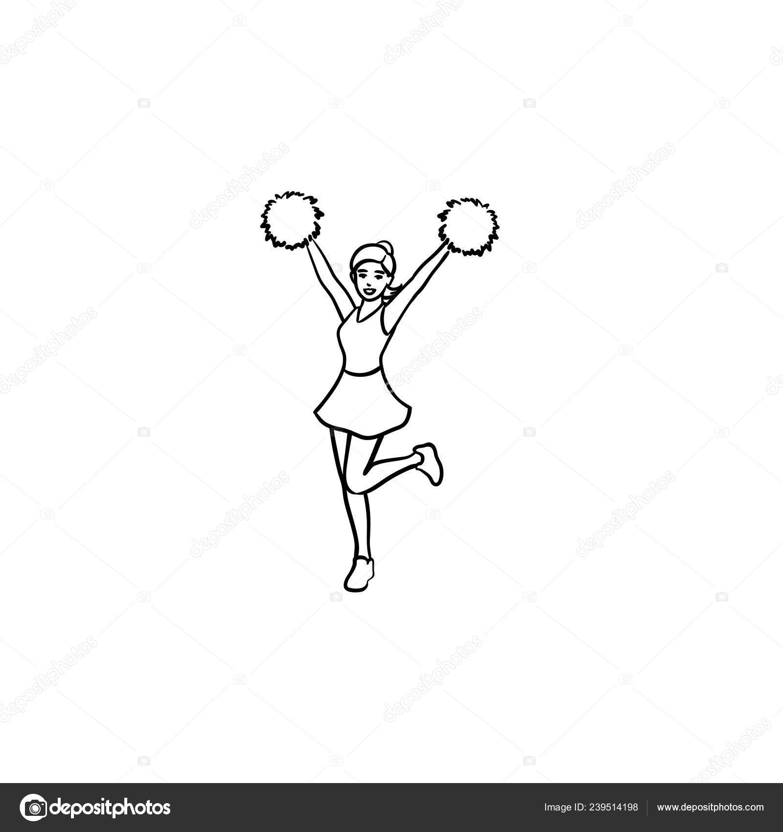 Cheerleaders Drawing