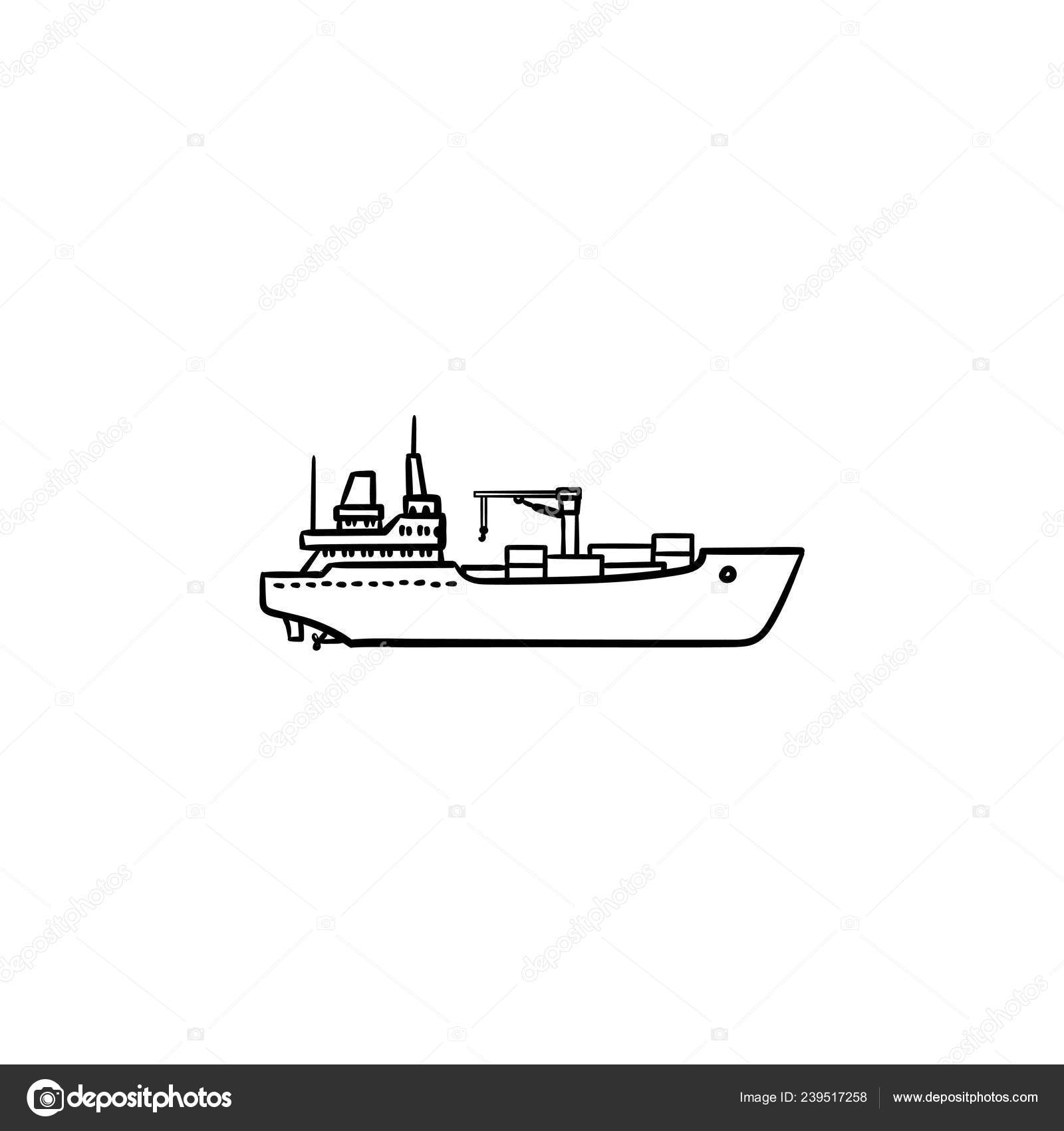 Cargo Ship Outline