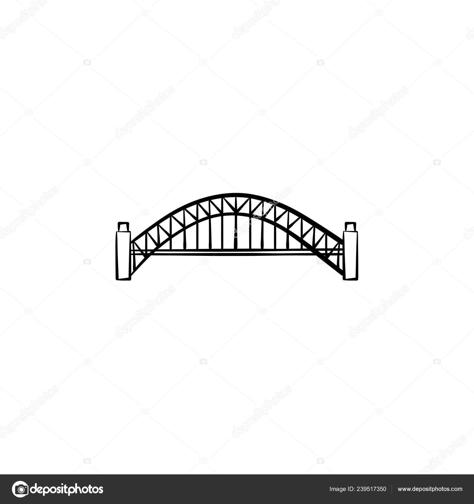 Bridge hand drawn outline doodle icon. Stock Vector Image by ...